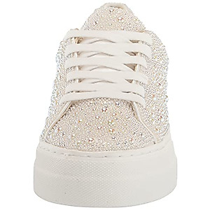Betsey Johnson Women's Sidny Sneaker, Pearl, 7.5