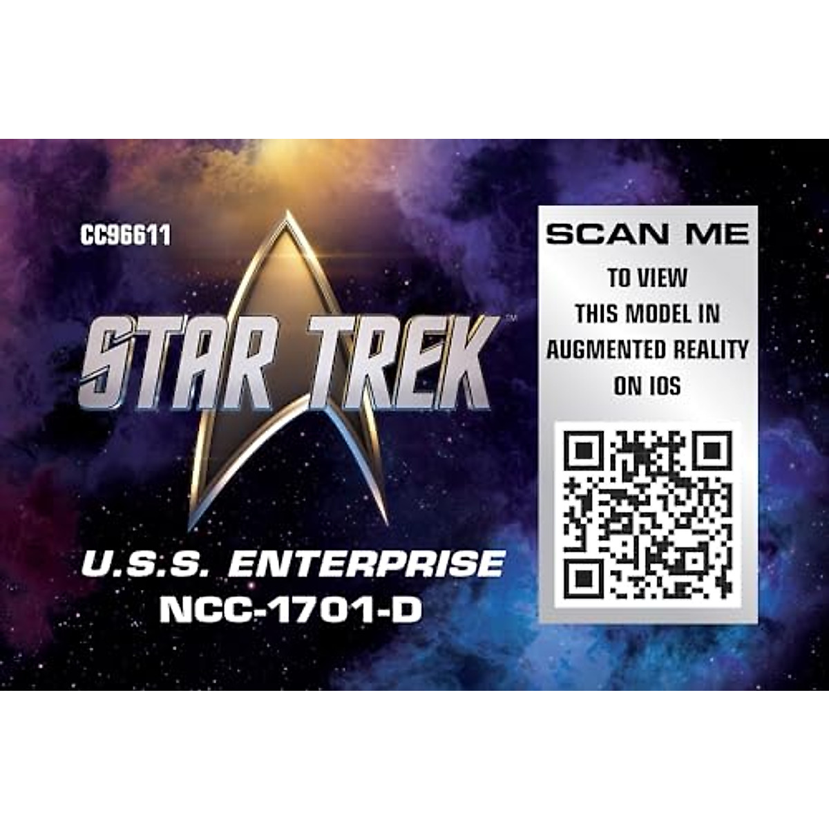 Corgi Diecast Spaceships - CC96611 Star Trek - USS Enterprise NCC-1701-D (The Next Generation) - Spaceship Toy Model, Collectible Space Toys for Adults & Kids, Rocket Ship Sci Fi Gifts