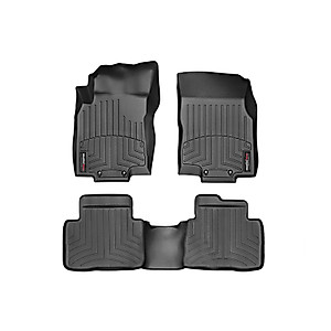 WeatherTech Custom Fit FloorLiners for Nissan Rogue - 1st & 2nd Row (44630-1-2), Black