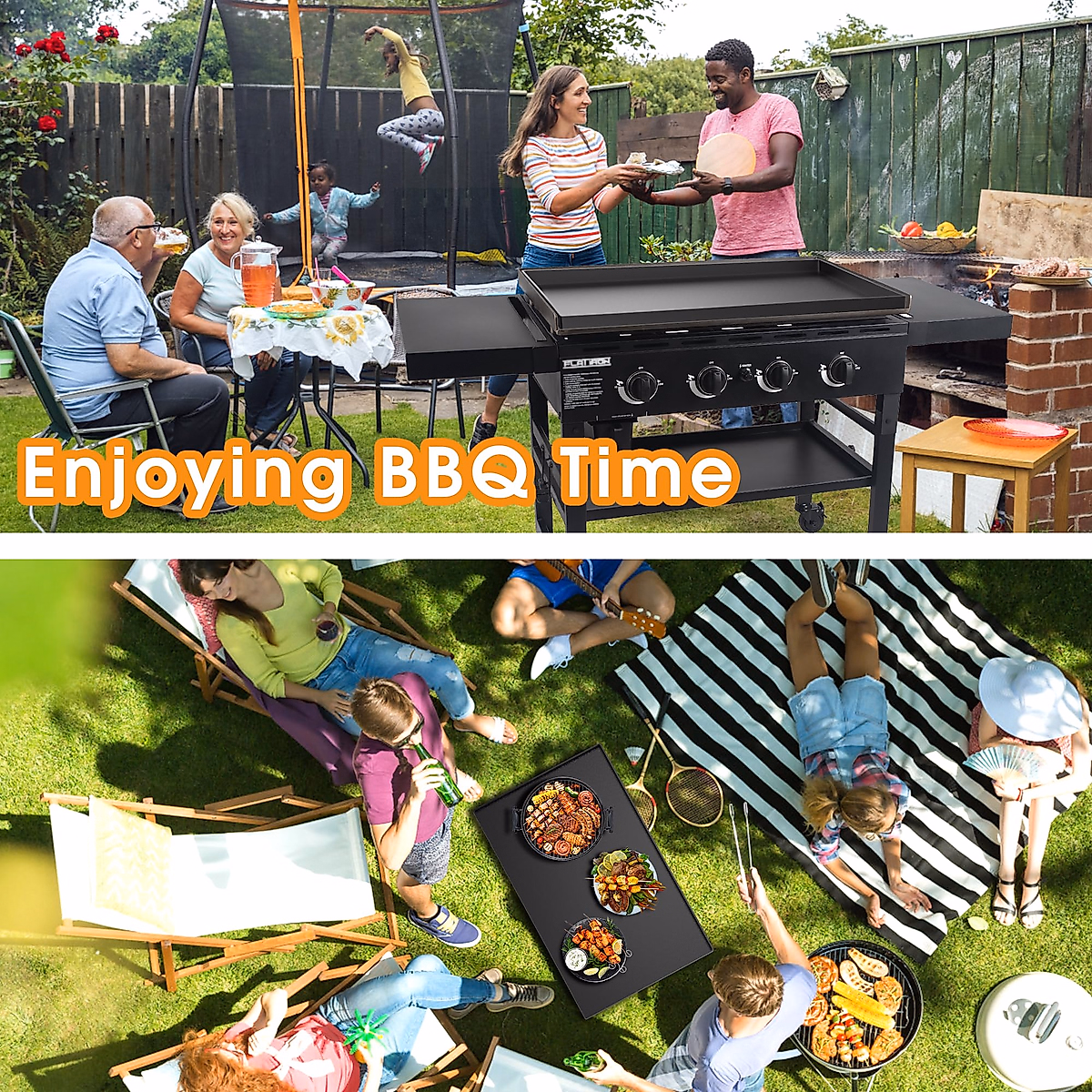 Griddle Buddy Grill Mat for Blackstone 28 Inch Griddle, Heavy Duty Silicone Griddle Mat, High-Wall Design, All Season Cooking Protective Mat, Shields from Rodents, Debris, Rust, Reusable (28 Inch)