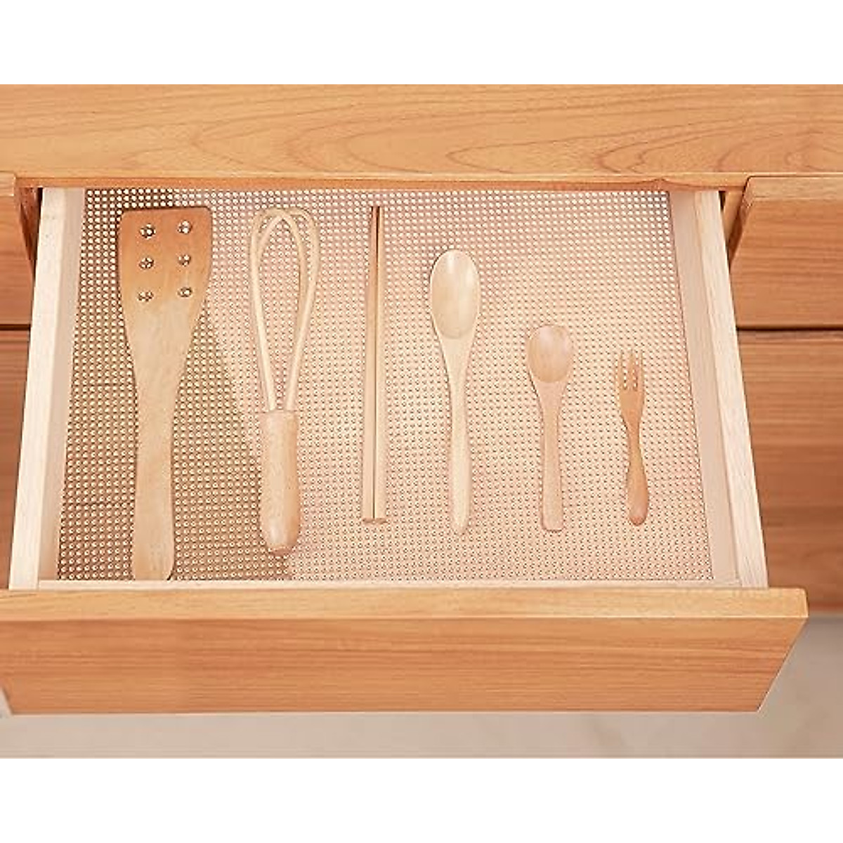 Shelf Drawer Liners for Kitchen Cabinets Non Adhesive 14 Inch Wide X 20 Ft Non Slip Waterproof Pantry Shelf Liner Cupboard Fridge Liners Mat Bathroom Drawer Protector Liner