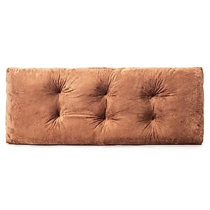 JAMPAYANG Bench Cushion, Non-Slip Tufted Bench Cushions for Swing, Shoe Storage, Window Seat (36"x14", Coffee)