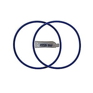 Pool Ruler CLX200K Chlorine Resistant VITON O-Ring Two Pack + Lubricant for Hayward Pool Chlorinator Chemical Feeder Lid CL200 & CL220