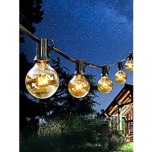 AVANLO Outdoor String Lights 100FT 2-Pack, Dimmable G40 Globe Patio String Lights with 54 Edison Bulbs Waterproof Hanging Outside Lights for Patio Backyard Bistro Wedding Cafe Party Christmas Decor