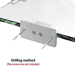 GeekDigg 2 Pack Aluminum Brackets for Shower Caddy Shelf 2-Pack Shower Shelves for Tile Walls, Aluminum Corner Shower Basket Caddy