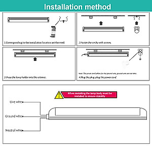 Greess 6 Pack LED T8 Shop Light, 4FT 24W 6000K Daylight White Linkable LED Integrated Tube Lights with Milky Cover, LED Bar Lights for Garage,Workshop,Workbench with On/Off Plug Cord