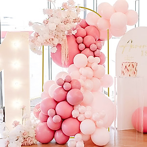 Wokceer 7.2 FT Wedding Arch Backdrop Stand, Square Arch Gold Metal Arch Backdrop Stand for Wedding Ceremony Birthday Party Bridal Baby Shower Photo Booth Garden Floral Balloon Arch Decoration