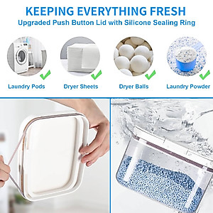 94oz / 5.8lb Laundry Pods Container For Laundry Room Organization/Decor, Laundry Powder Container For Laundry Organization