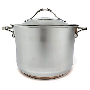 Anolon Nouvelle Stainless Steel Cookware Pots and Pans Set, 11 Piece