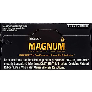 Trojan Magnum Lubricated Condoms, Extra Large, 12 Count
