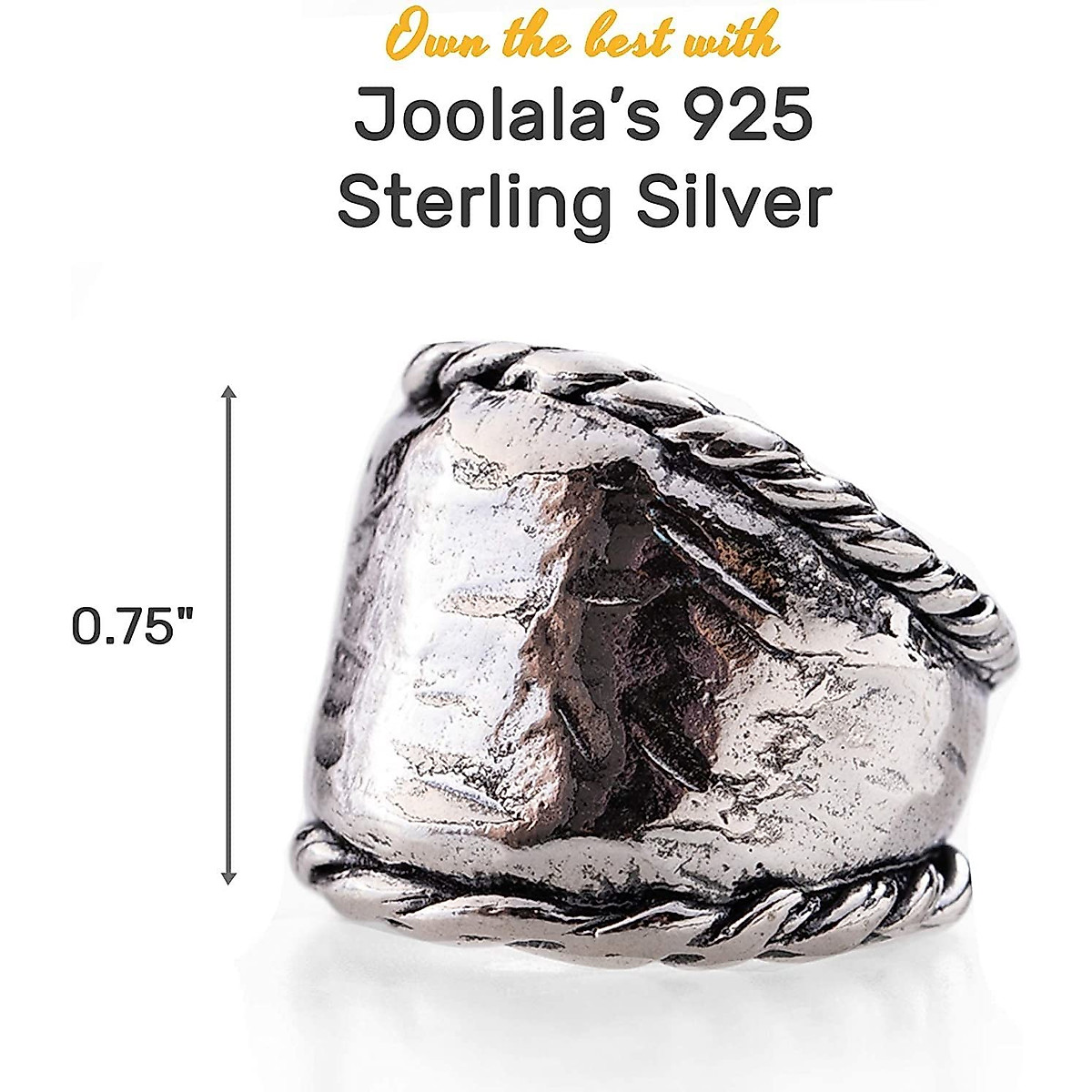 Joolala Sterling Silver Women’s Ring – 925 Silver Rings for Women – Elegant and Stylish Design – Various Models – Gorgeous Oxidized Finish – Ideal Promise Ring, Anniversary (8)