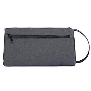 Pacmaxi Yarn Storage Knitting Organizer Lightweight Yarn Storage Bag with Holes Portable Knitting Organizer for Cotton Yarns, Crochet Hooks, Knitting Needles(Up to 10 Inch) (Dark Gray)