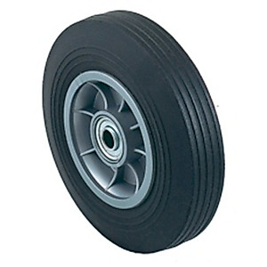 Harper Trucks WH 85 Flat-Free Solid Rubber 8-Inch by 2-Inch Ball Bearing Hand Truck Wheel