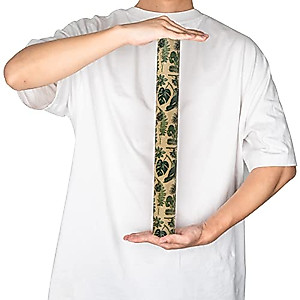 RUSPEPA Kraft Wrapping Paper Roll - Tropical Plants Design Great for Birthday, Party, Baby Shower - 17 Inches X 32.8 Feet