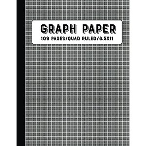 Graph Paper Composition Notebook: Grid Paper, Quad Ruled, 109 Sheets, 8.5x11