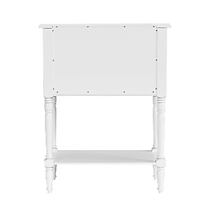 Knowlife Console Table with 2-Door Cabinet & 2 Drawers, Sofa Tables, Entryway Table with Storage Shelf, Coffee Bar Buffet Sideboard for Kitchen, Hallway, Dining, Living Room, White