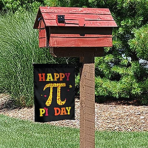 Funny Mathematical Happy Pi Day Garden Flag Perfect Decoration Yard 12x18 Inch Double Sided Outdoor Decoration Party Farmhouse Décor Banner