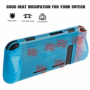 Airmate Switch Carrying Case Compatible with Nintendo Switch/Switch OLED (Blue)