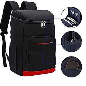 Insulated Cooler Backpack Leakproof 38 Cans Lightweight Waterproof Picnic Backpack