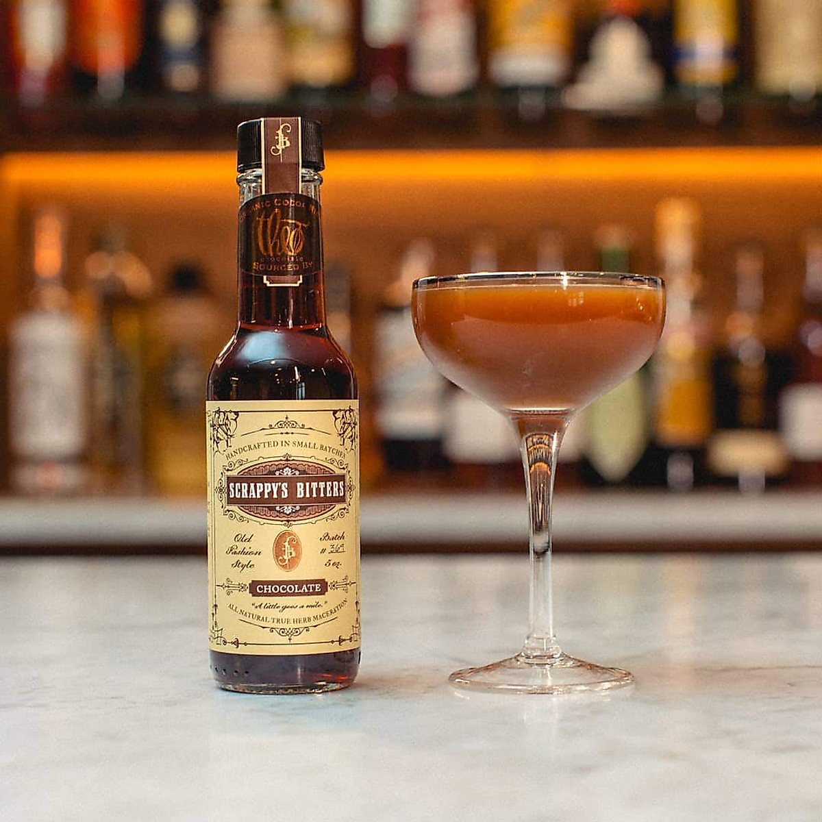 Scrappy's Bitters - Chocolate, 5 oz - Organic Ingredients, Finest Herbs & Zests, No Extracts, Artificial Flavors, Chemicals or Dyes. Made in the USA!