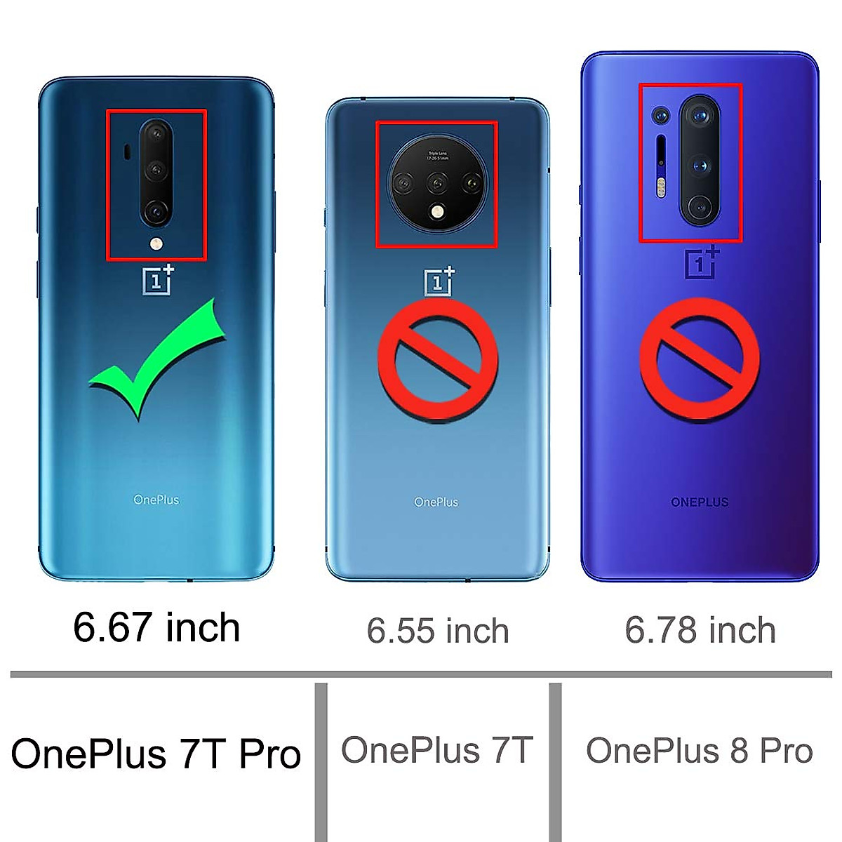 Osophter for Oneplus 7T Pro Case Clear Transparent Reinforced Corners TPU Shock-Absorption Flexible Cell Phone Cover for One Plus 7T Pro 5G McLaren (Clear)
