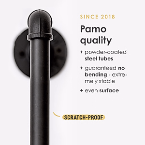 pamo Firewood Rack - OTTO - Heavy Duty Industrial Pipe Firewood Rack Indoor and Outdoor for Fireplace/Firepit - firewood holder outdoor - fire wood holder indoors - Wood Rack