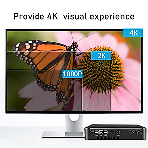 msecore Mini Desktop PC, Computer with i9-9900T, 64G DDR4 RAM 1T NVME SSD, P1000 Dedicated Graphics for Graphics Design, Video Editing, Modeling