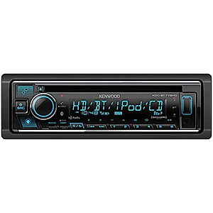 Kenwood KDC-BT778HD Single DIN Bluetooth CD Car Stereo Receiver with Amazon Alexa Voice Control | LCD Text Display | USB & Aux Input