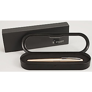 PILOT Metropolitan Collection Fountain Pen, Gold Barrel, Classic Design, Fine Nib, Black Ink (91112)