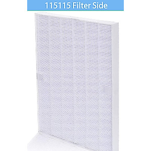 115115 Filter, Replacement Filters A 115115 Size 21 Compatible with Winix PlasmaWave air Purifier 5300 6300 5300-2 6300-2 P300 C535 AM90 1 True HEPA Filter and 4 Active Cotton Filters (White+Black)