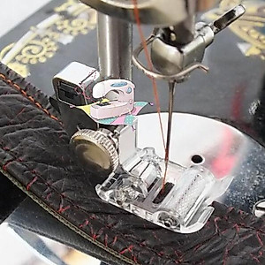 YEQIN Roller Sewing Machine Presser Foot Snap on Foot - Fits All Low Shank Snap-On Singer*, Brother, Babylock, Euro-Pro, Janome, Kenmore, White, Juki, New Home, Simplicity, Elna and More!