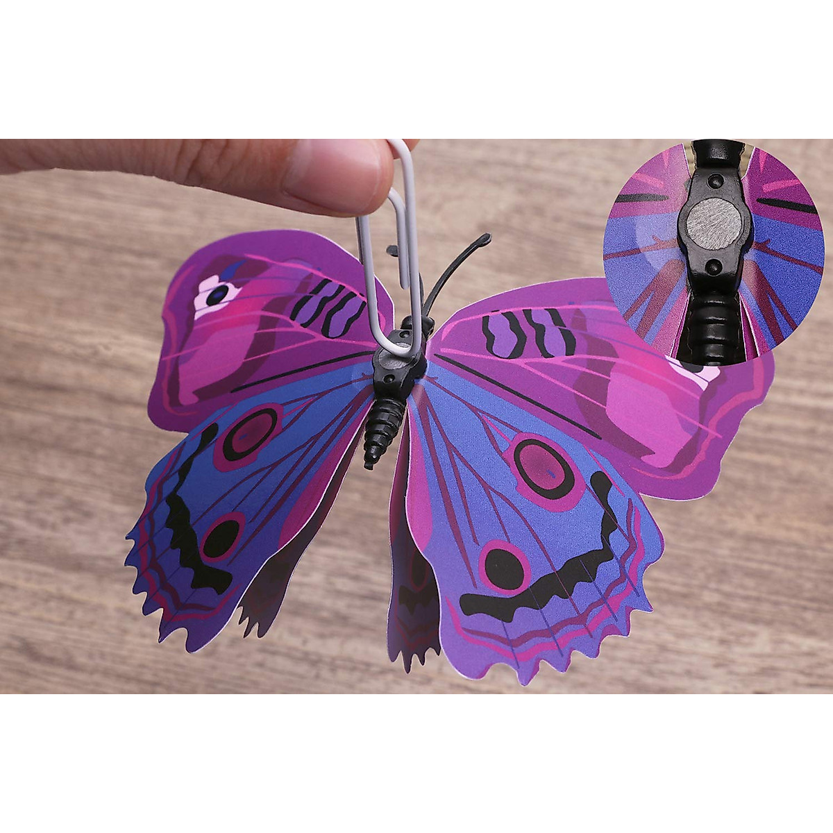 Tupalizy 12PCS Double Wings 3D Butterfly Wall Stickers Decals DIY Art Crafts Decorations for Windows Refrigerator Boys Girls Bedroom Classroom Bathroom Home Office Birthday Party (Purple)