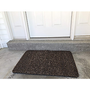 CLEAN MACHINE 10376923 High Traffic Astroturf Dirt Trapper Doormat, 23.5" x 35.5", Sandbar
