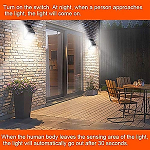 3Sided 140LED PIR Motion Sensor Sunlight Control Solar Energy Street Lamp Yard Path Home Garden Solar Power Induction Wall Light