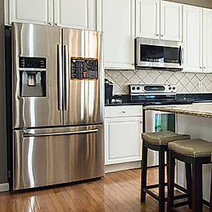 Large Grilling Temp Guide, BBQ, and Smoker Chart by Chefs Magnet - Meat Temperature Guide - Indoor Only Accessory - Cooking Professional Barbecue, Smoked, Grilled Steak, Chicken (Charcoal)