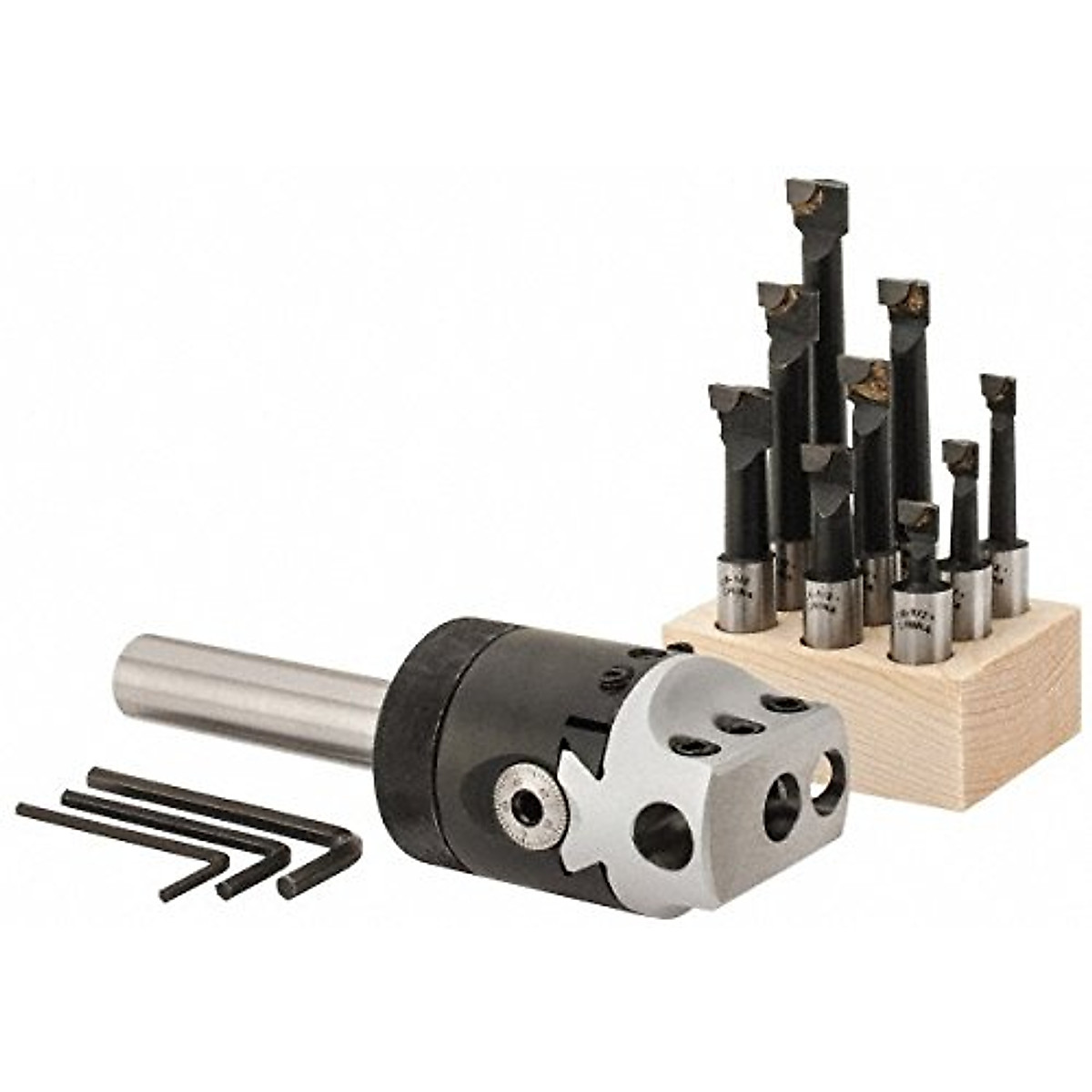 2" Boring Head with 3/4" Shank & 9 Pc. 1/2" Boring Bar Set