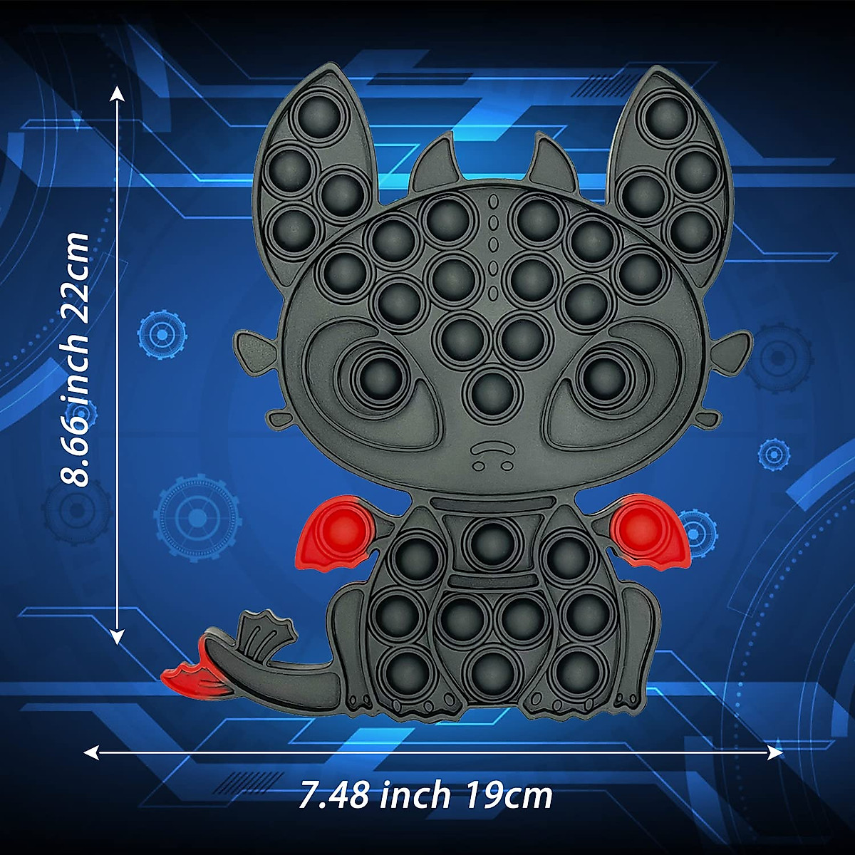 NUFR - Pop Fidget Toy, Tie-Dye New Night Cat Pop Bubble Sensory Fidget Toy for ADHD and Early Educational Toddler Baby,Relieve Stress Pop Bubble Sensory Fidget Toy for Boys and Girls Toy Gifts