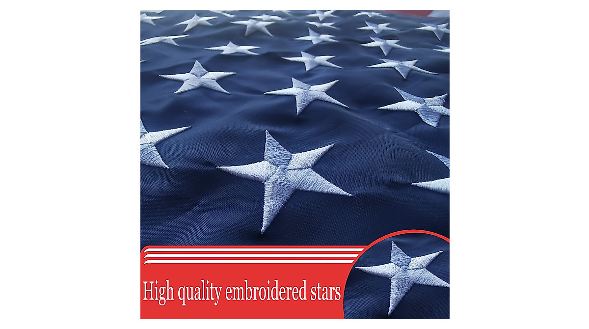 American Flags for Outside 3x5 USA Flag Made in USA Embroidered Stars ...