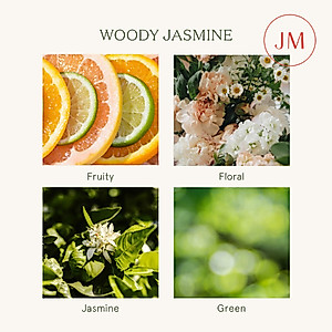 LA JOLIE MUSE Woody Jasmine Candles for Home Scented, Luxury Candles for Women, Candles Gifts for Women, Natural Soy Wax Candles, 75 Hours 10 OZ