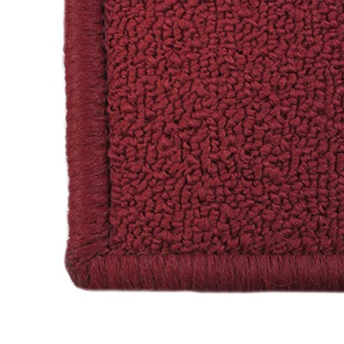 Washable Stain Resistant Kitchen Rugs with Latex Backing, Kitchen Mats for Floor, 18"x30" Red, John Ritzenthaler Company