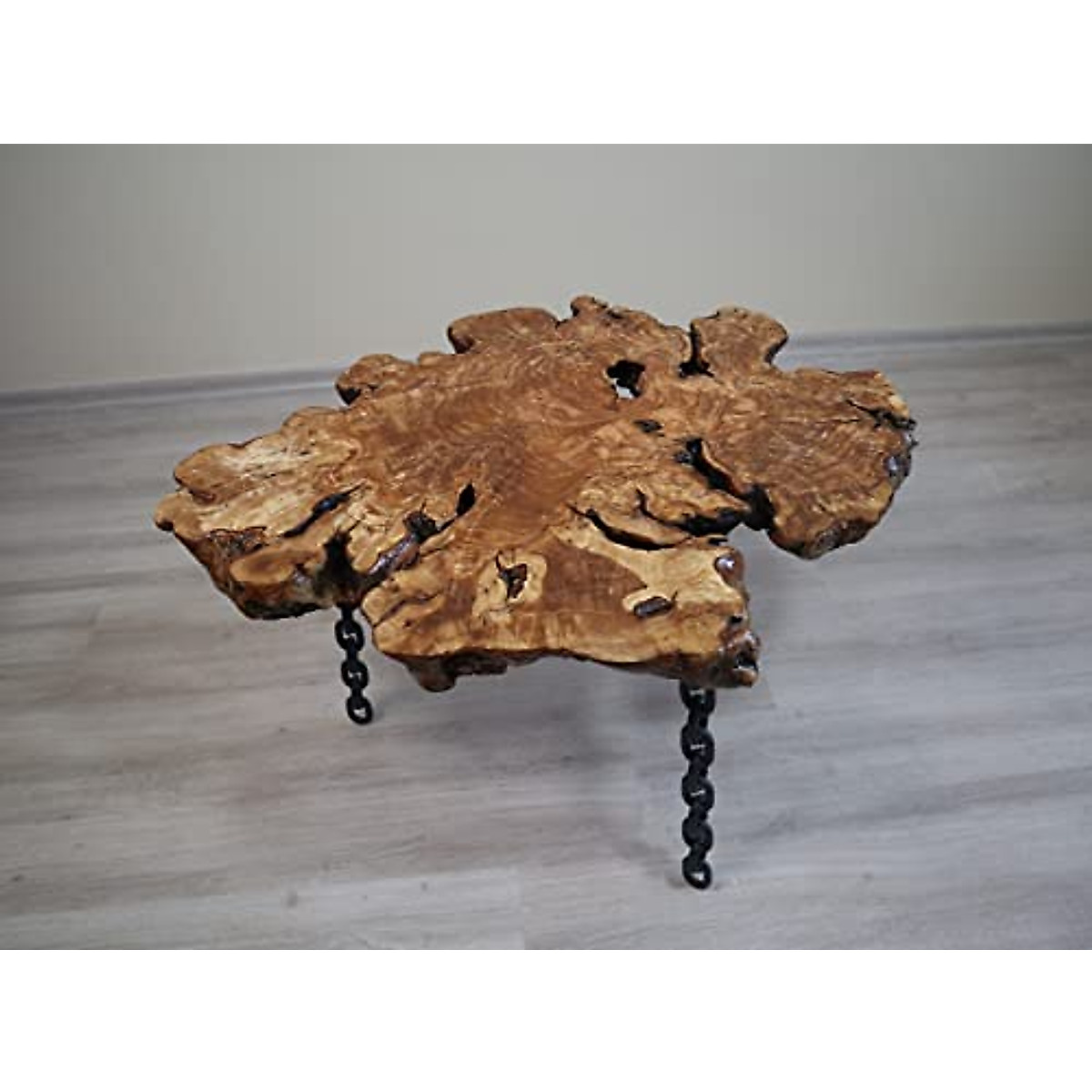 Live Edge Olive Tree Root Amazing Naturally Form Wood Slab, Big Coffee Table 81 X 64 cm (Handmade)