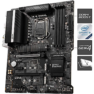 MSI Z590 PRO WiFi ProSeries PC Gaming Motherboard (ATX, 11th/10th Gen Intel Core, LGA 1200 Socket, DDR4, PCIe 4, M.2 Slots, USB 3.2 Gen 2, 2.5G LAN, DP/HDMI, Wi-Fi 6E) (Renewed)