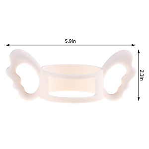 Silicone Wide-Neck Baby Bottle Handle, Outer Diameter Over 6cm for Bottle (Pack of 4)