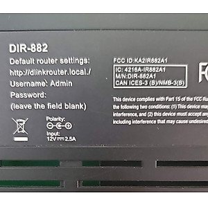 D-Link WiFi Router, AC2600 MU-MIMO Dual Band Gigabit 4K Streaming and Gaming with USB Ports, 4x4 Wireless Internet for Home (DIR-882-US), Black