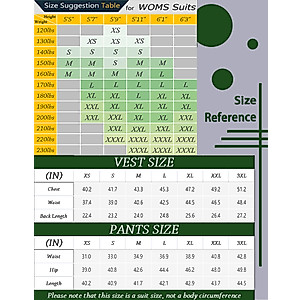 WOMS Mens Suits 2 Pieces Slim Fit Waistcoat Dress Pants Wedding Business Outfit Suit for Men Formal Tuxedo Black XS