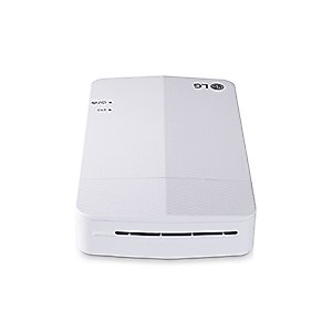 New LG PD251 Portable Mobile Pocket Photo Printer 3 [White] (Follow-up Model of PD241 and PD239) Bluetooth Wireless Printing for iOS, Android and Windows OS