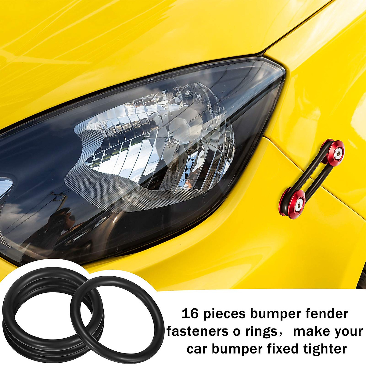 Bumper Fender Fasteners - Black O Rings, Washers & Quick Release Fasteners (30)