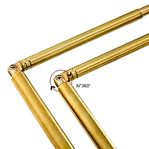 Jadive 3 Pieces Divining Rods Copper and Dowsing Pendulum for Ghost Hunting, Energy Healing, Divining Water includes 2 Retractable Divining Rods with Copper Handle and 1 Pendulum Pendant(Gold)