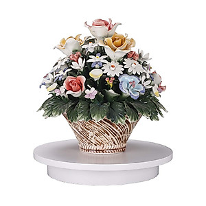 ComXim Professional 360 Degree Photography Turntable for Product Photography, 15.8in(40cm) Diameter,Automatic Remote Control Angle,Speed,Direction, Various Rotation Mode (White)