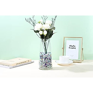 XIANNVXI Aquarium Gravel Rocks Fluorite Tumbled Chips Stone Crystals Pebbles Succulent Fish Tank Decorative Stones Natural Healing Crystals Bulk 0.87 lbs